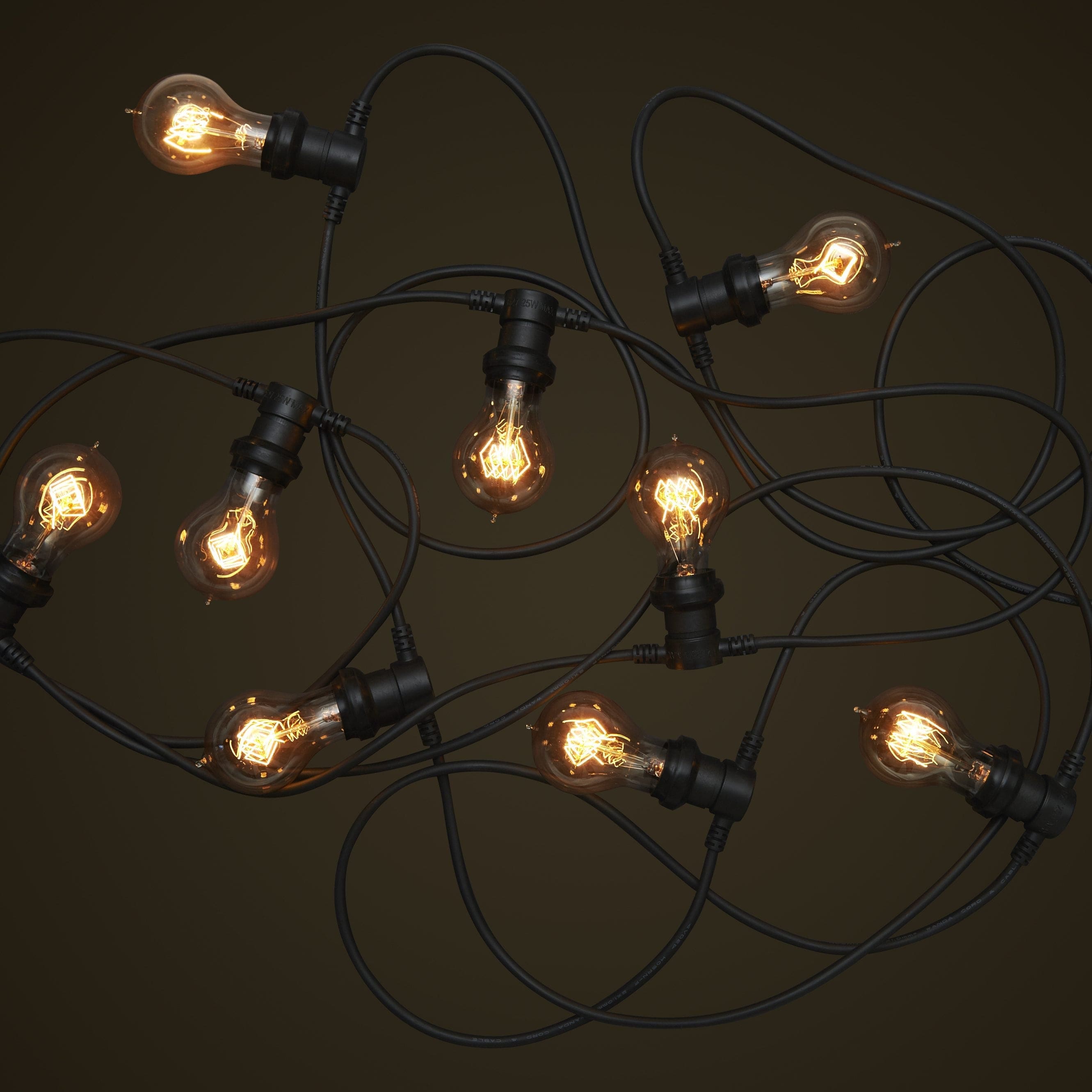 Commercial Festoon String Lighting System - Outdoor Festoon Lights Commercial Festoon String Lighting System - Outdoor Festoon Lights