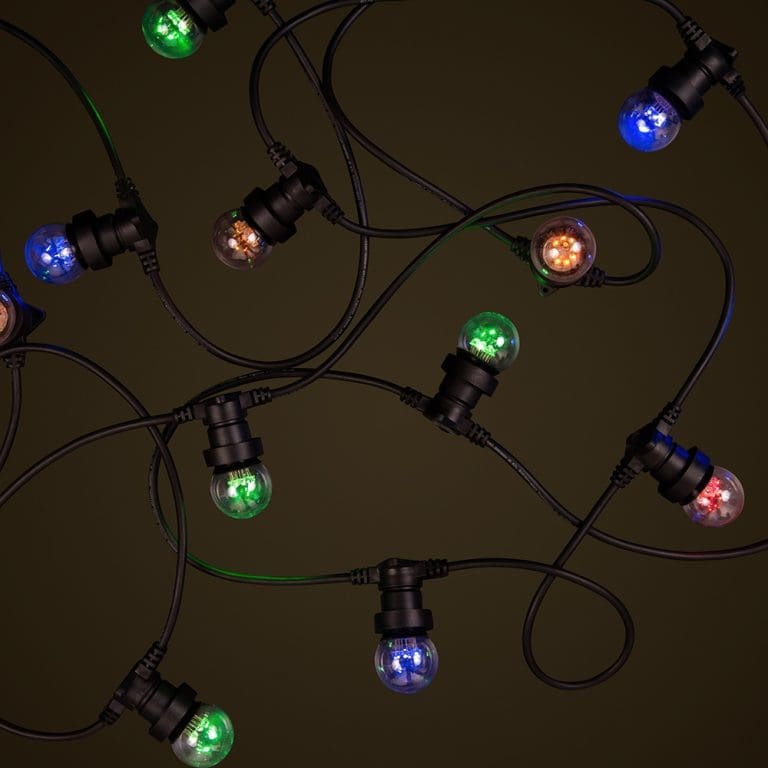 Commercial Festoon String Lighting System - Outdoor Festoon Lights